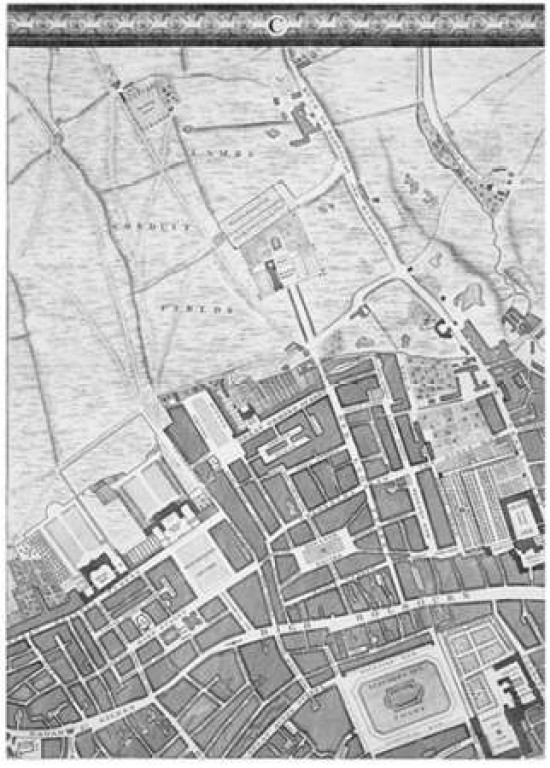 Roque Sectional map of London 1748 Poster Print by John Roque - Item ...