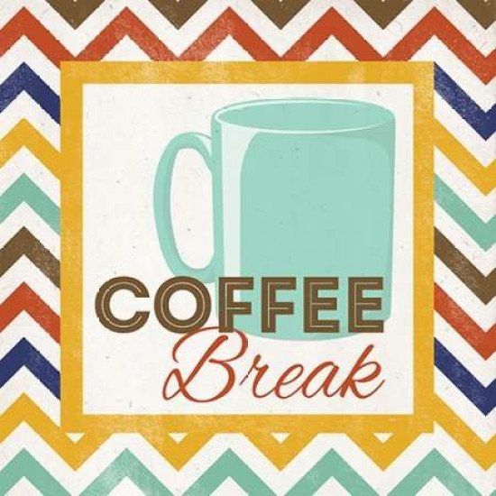 Chevron Coffee III Poster Print by Sd Graphics Studio - Item ...