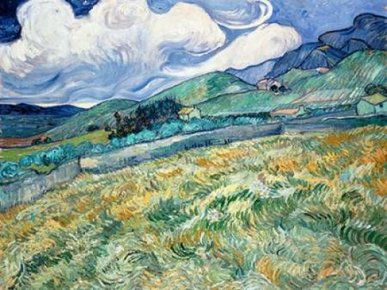 Landscape from Saint-Remy Poster Print by Vincent Van Gogh - Item ...