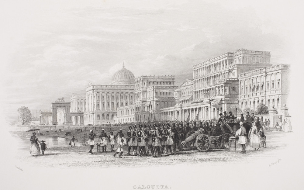 Calcutta The Esplanade. From The Book Gallery Of Historical Portraits ...
