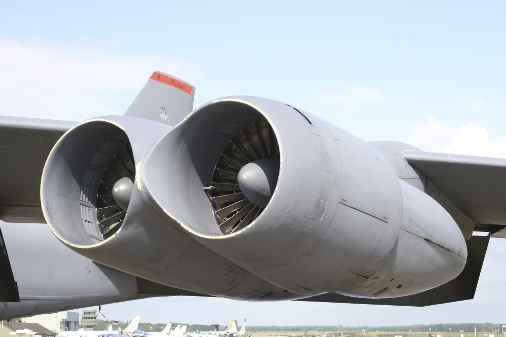 Pratt & Whitney engines TF33 of the B-52H Stratofortress Poster Print ...