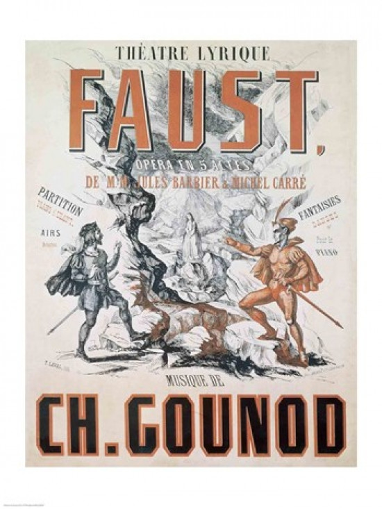 Poster advertising 'Faust' Opera Poster Print (18 x 24) - Item ...
