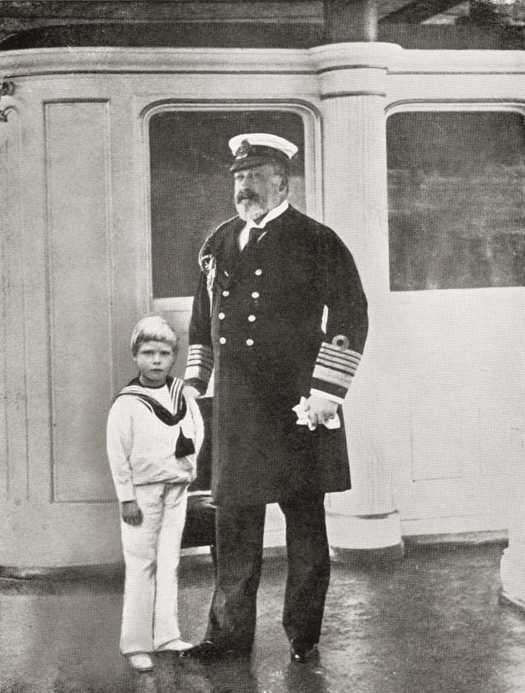 The Prince, Later King Edward Viii, With His Grandfather King Edward ...