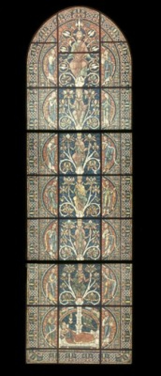 The Jesse Tree 12th Century Stained Glass Chartres Cathedral France ...