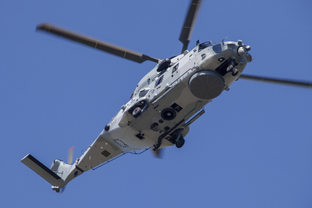An NH90 helicopter of the French Navy in flight over France Poster ...