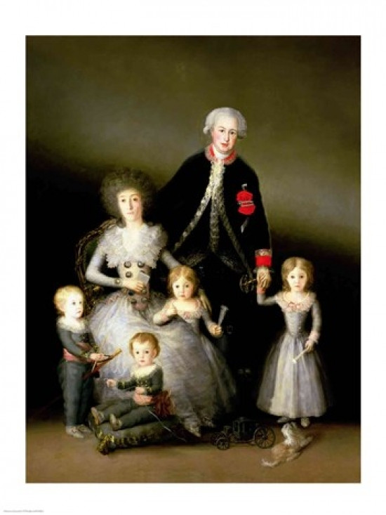 The Duke of Osuna and his Family, 1788 Poster Print by Francisco De ...