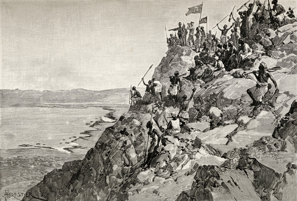 Sir Henry Morton Stanley And His Emin Pasha Relief Expedition Reaching ...
