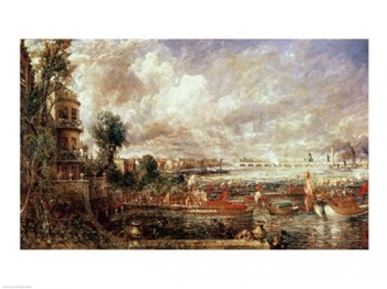 The Opening of Waterloo Bridge Poster Print by John Constable - Item ...