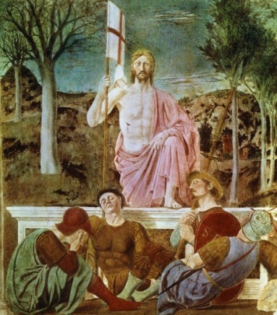 The Resurrection C.1463 Piero della Francesca Fresco Palazzo Communale ...