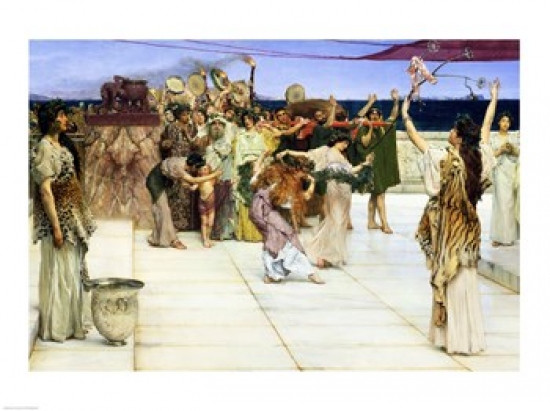 A Dedication to Bacchus, 1889 Poster Print by Sir Lawrence Alma-Tadema ...