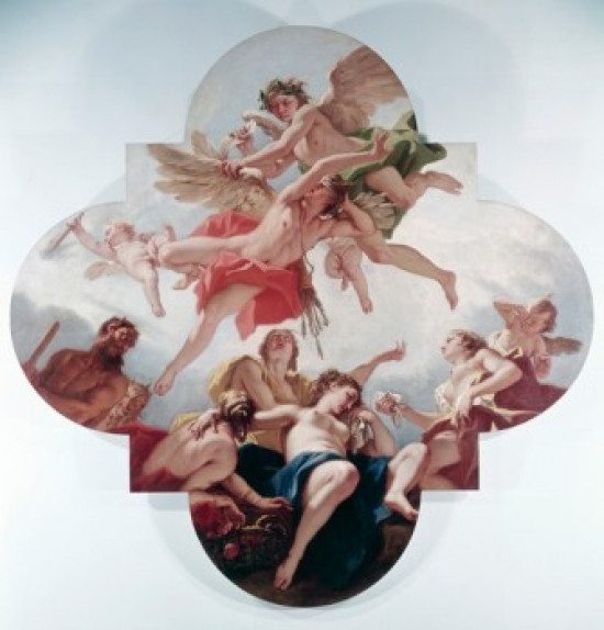The Taming Of Cupid Sebastiano Ricci Fresco Poster Print - Item ...