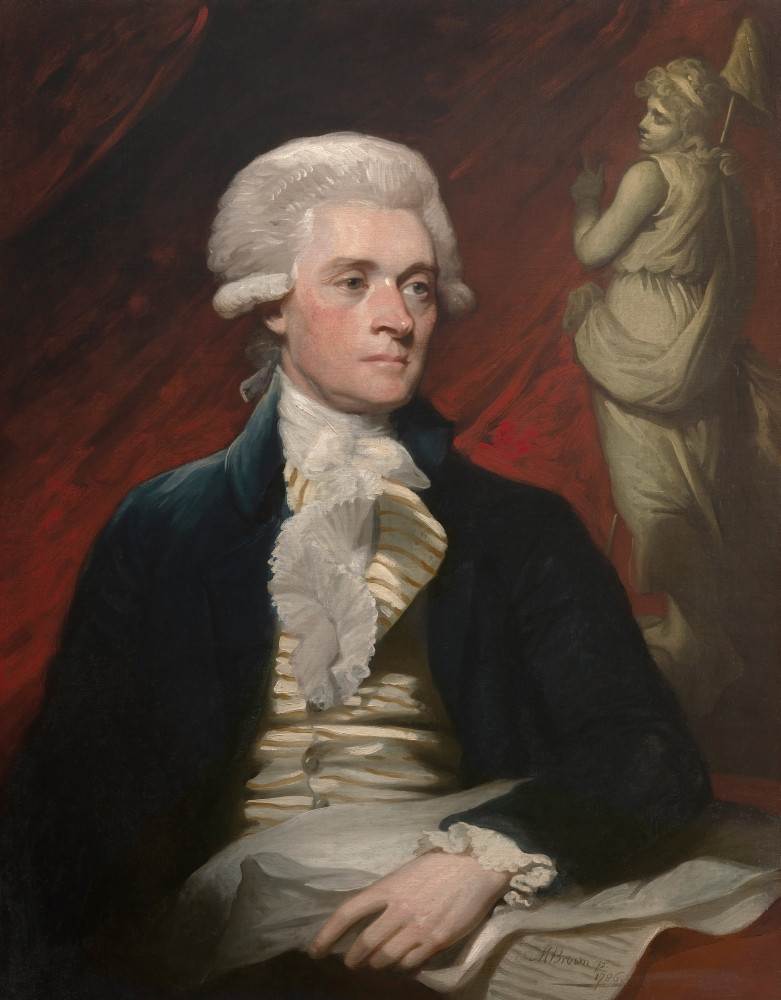Vintage American History painting of President Thomas Jefferson Poster ...