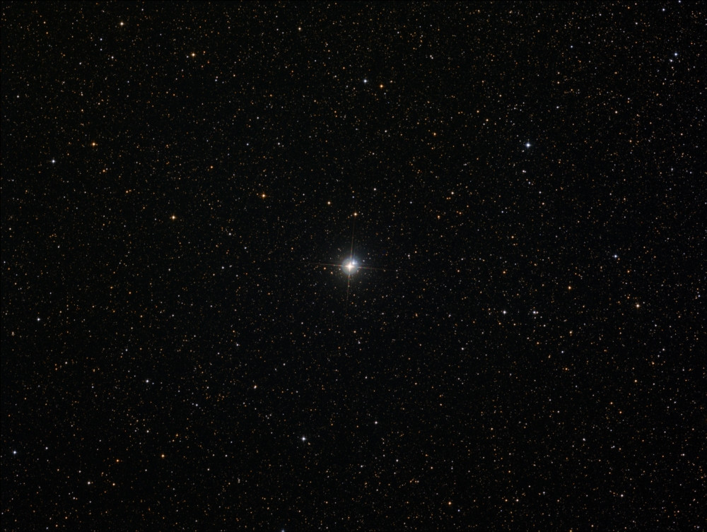 The double star Albireo in the constellation Cygnus Poster Print - Item ...