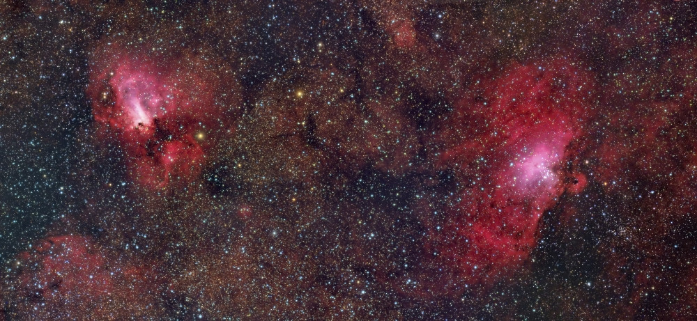 Eagle Nebula and Swan Nebula Poster Print - Item # VARPSTRCM200044S ...