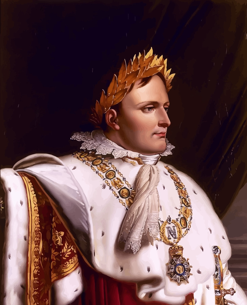 Digitally restored vector artwork of Napoleon Bonaparte Poster Print ...
