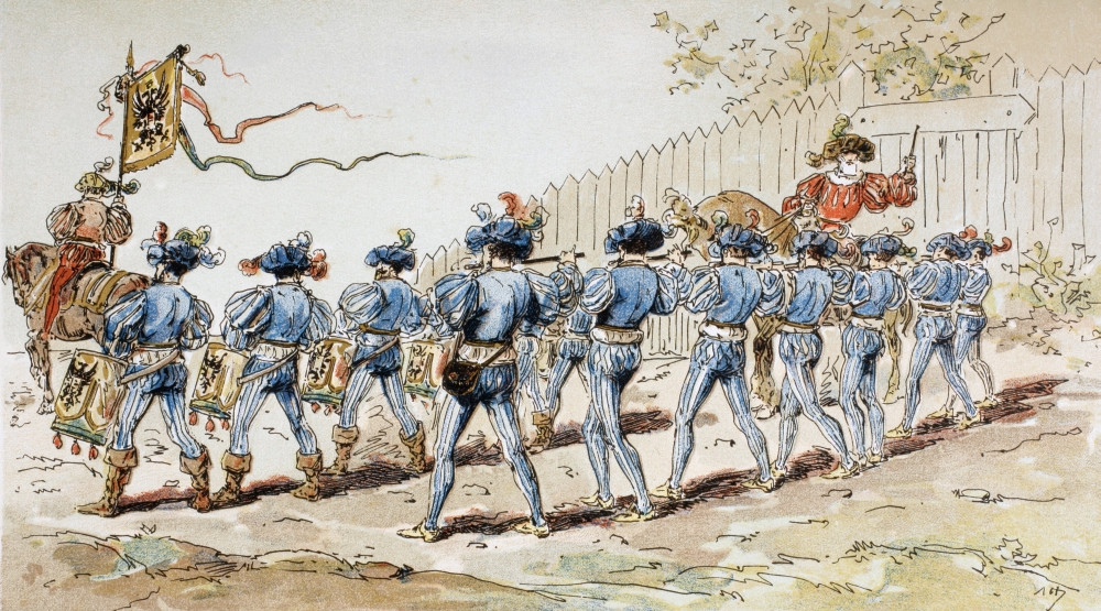 A Sixteenth Century Marching Band With Drums And Fifes. After A ...