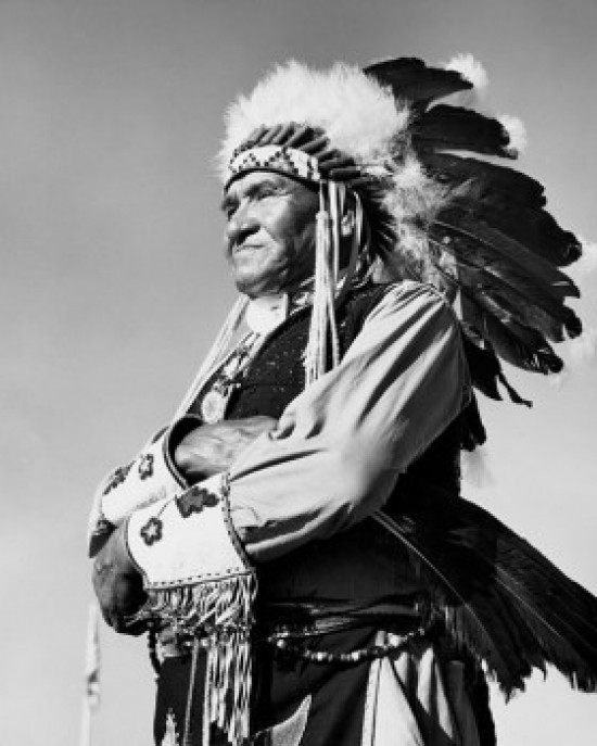 Winnebago man standing with his arms crossed Poster Print - Item ...