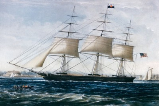 Clipper Ship Nightingale Currier & Ives Poster Print - Item ...