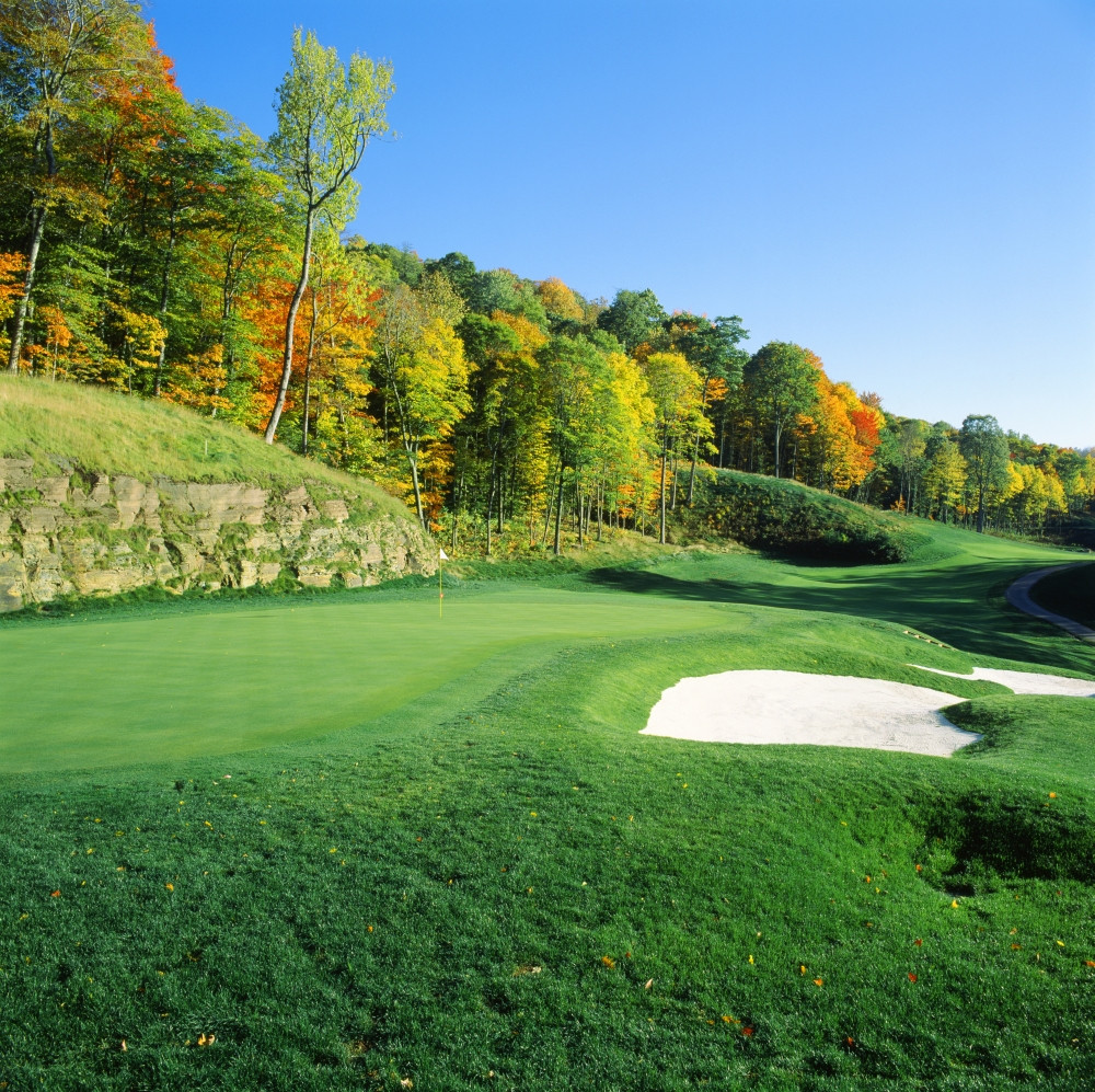 Golf course, Raven Golf Club, Snowshoe, Pocahontas County, West ...
