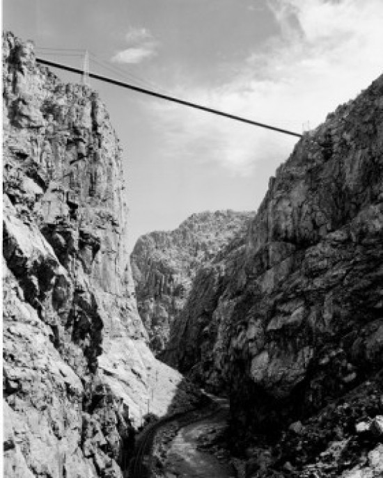 USA Colorado Canyon City Suspension bridge over Royal Gorge and ...