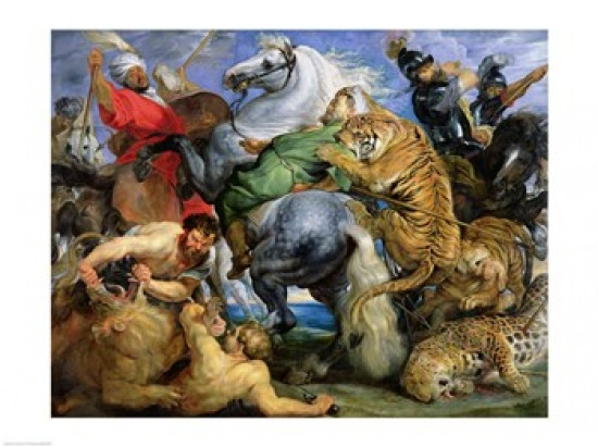 The Tiger Hunt Poster Print by Peter Paul Rubens (24 x 18) - Item ...