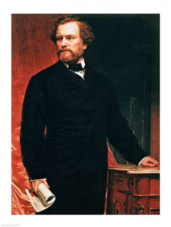 Portrait Of Samuel Colt Inventor Of The Revolver