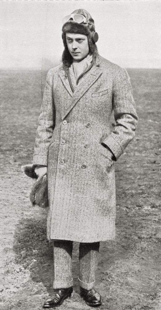 The Prince Of Wales, Later King Edward Viii, Ready For A Flight In 1927 ...