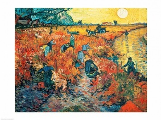 Red Vineyards at Arles, 1888 Poster Print by Vincent Van Gogh - Item ...