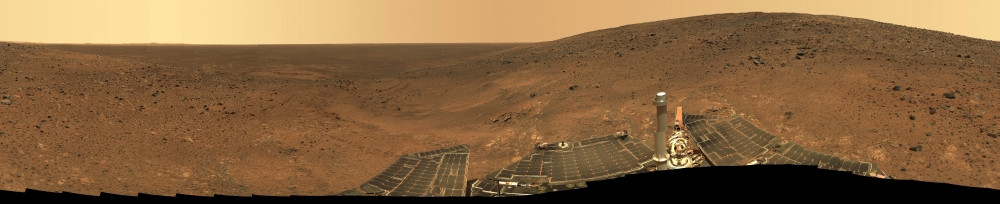 September 1, 2005 - Panoramic view of Mars taken from the Mars ...