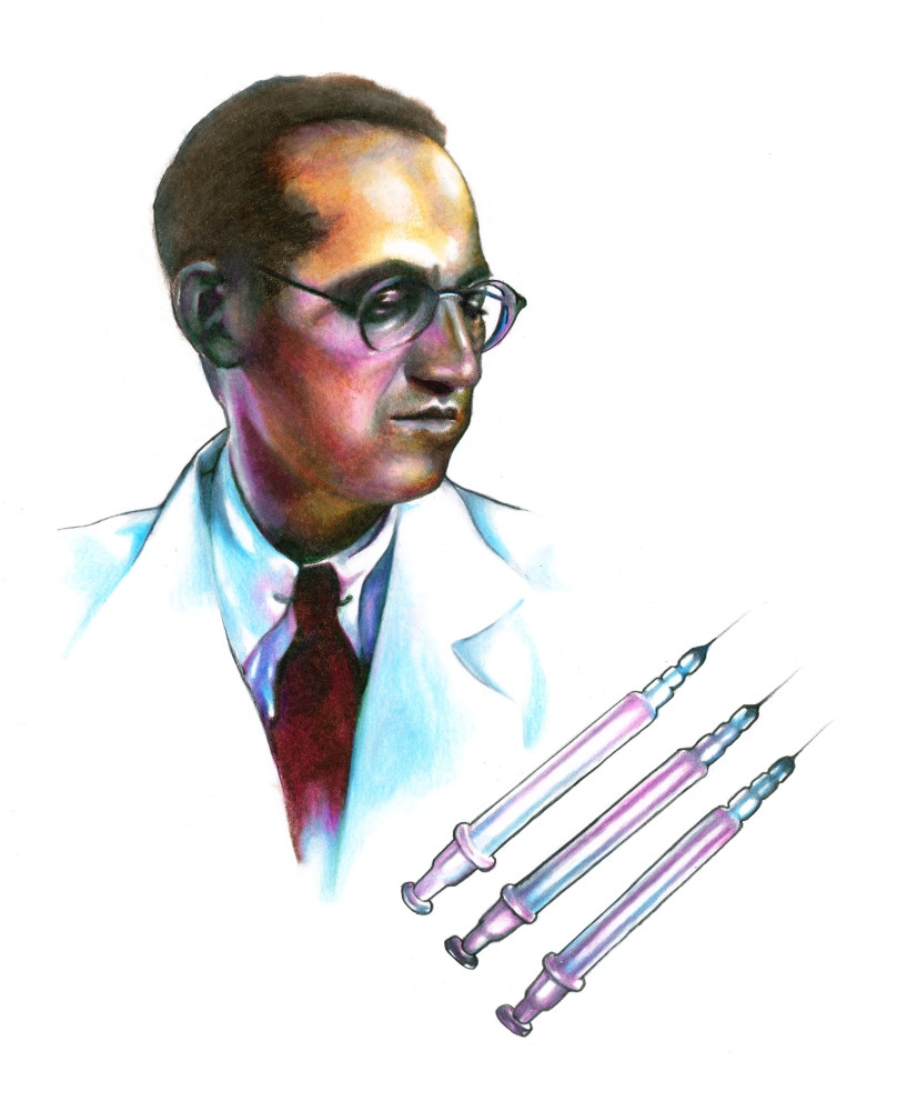 Jonas Salk, Microbiologist Poster Print by Gwen Shockey/Science Source ...