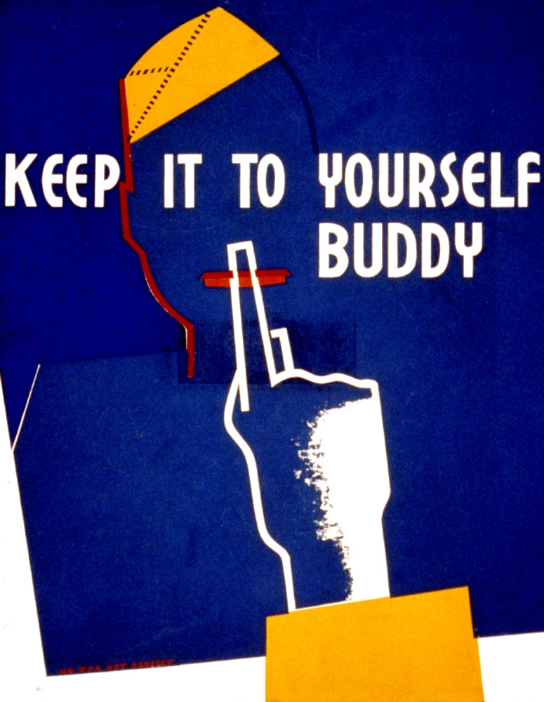 WWII, Careless Talk, FAP Poster Poster Print by Science Source - Item ...