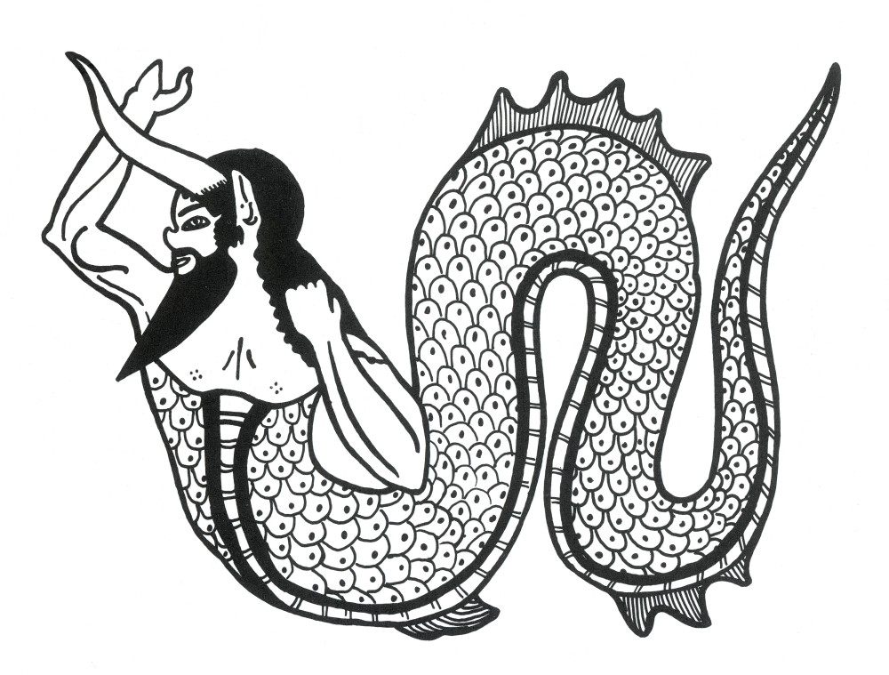 Merman, Legendary Creature Poster Print by Science Source - Item ...