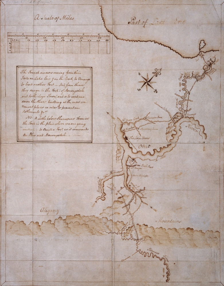 Map by General George Washington, 1753-54 Poster Print by Science ...