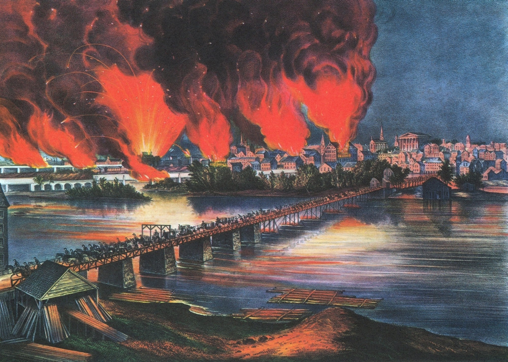 American Civil War, Fall of Richmond, 1865 Poster Print by Science ...