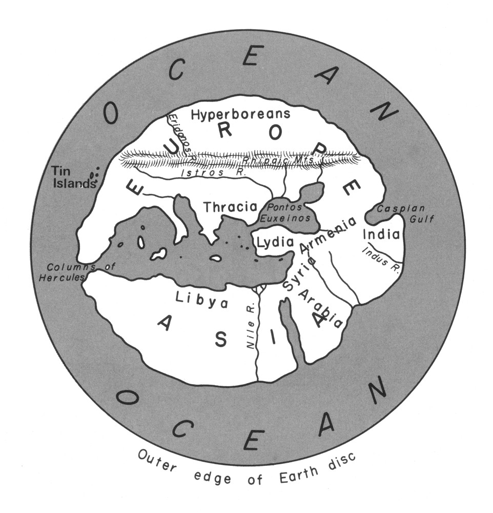 World Map, 500 BC Poster Print by Science Source - Item # VARSCIBY5664 ...