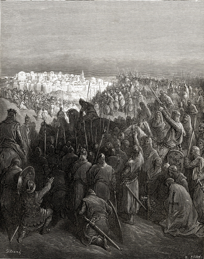 Enthusiasm Of The Crusaders At The First View Of Jerusalem First ...
