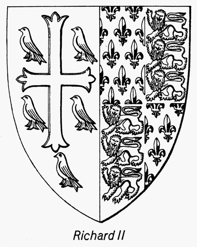 Richard Ii (1367-1400). /Nking Of England, 1377-1399. /Nthe Coat Of ...