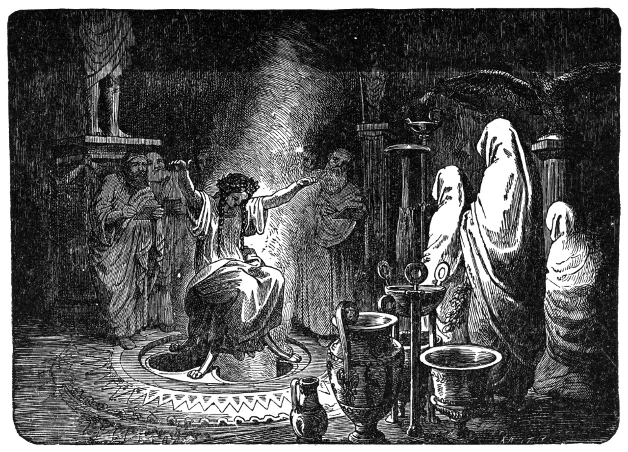 Pythia Speaking At Delphi. /Nthe Pythia Speaking The Words Of The ...