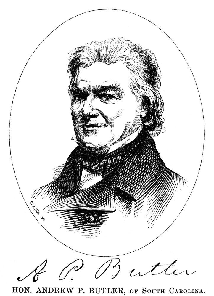 Andrew Butler (1796-1857). /Namerican Politician. Wood Engraving, 1853 ...