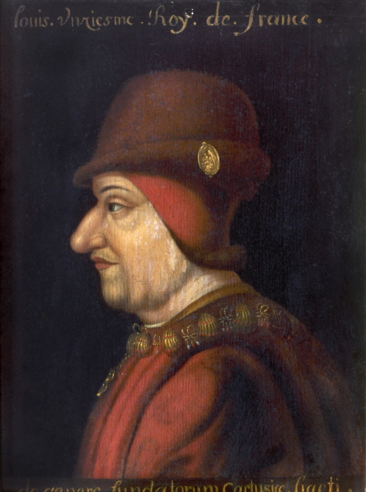 King Louis Xi Of France. /N(1423-1483). King Of France, 1461-83. Oil On ...