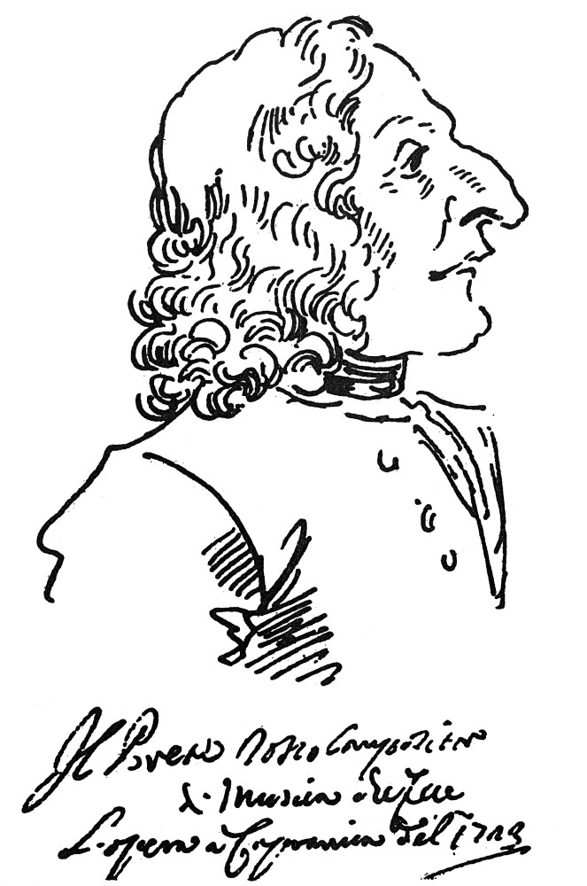 Antonio Vivaldi (1678-1741). /Nitalian Violinist And Composer. Drawing ...