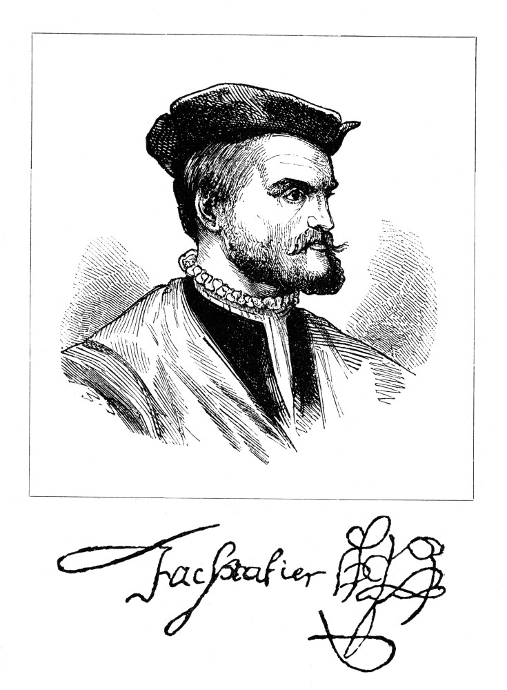 Jacques Cartier (1491-1557). /Nfrench Explorer In North America. Wood ...
