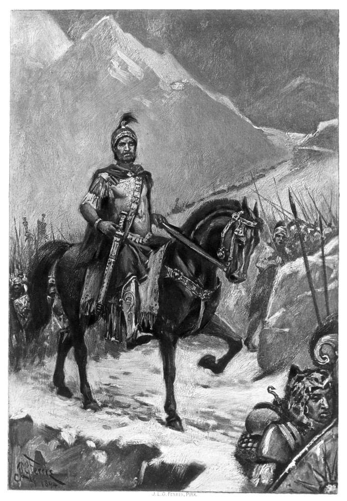 Hannibal (247-183 B.C.). /Ncarthaginian General. Hannibal And His Army ...