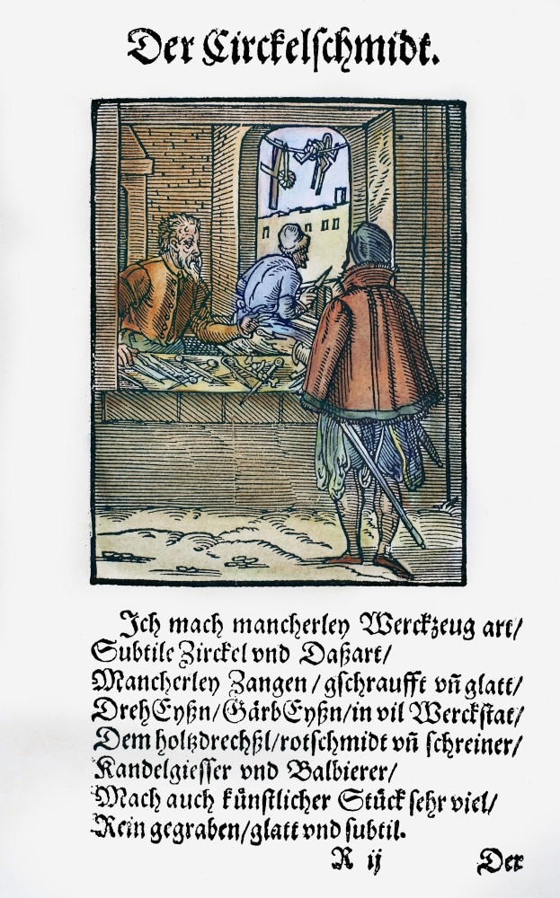 Toolmaker'S Shop, 1568. /Nwoodcut, 1568, By Jost Amman. Poster Print by ...