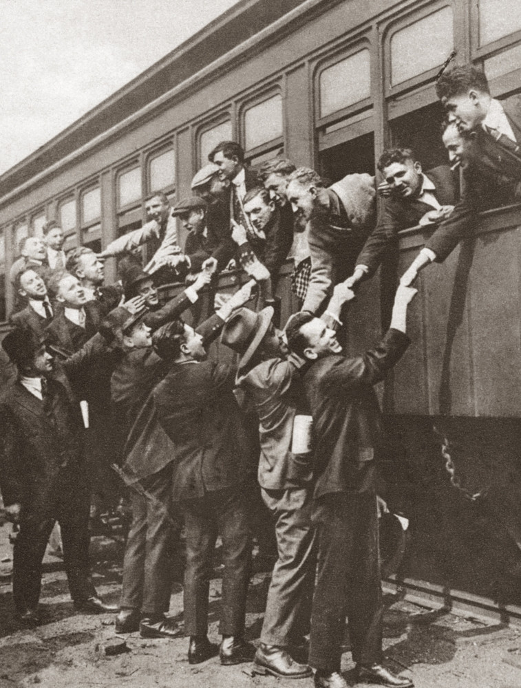 World War I: Army Draft. /Nnew York City Residents Newly Drafted Into ...