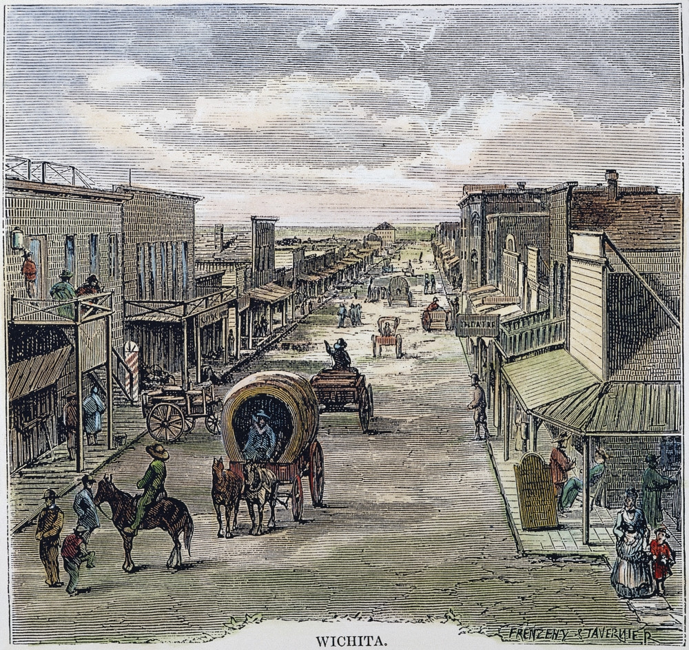 Wichita, Kansas, 1874. /Nwichita, Kansas In 1874, Six Years After The ...