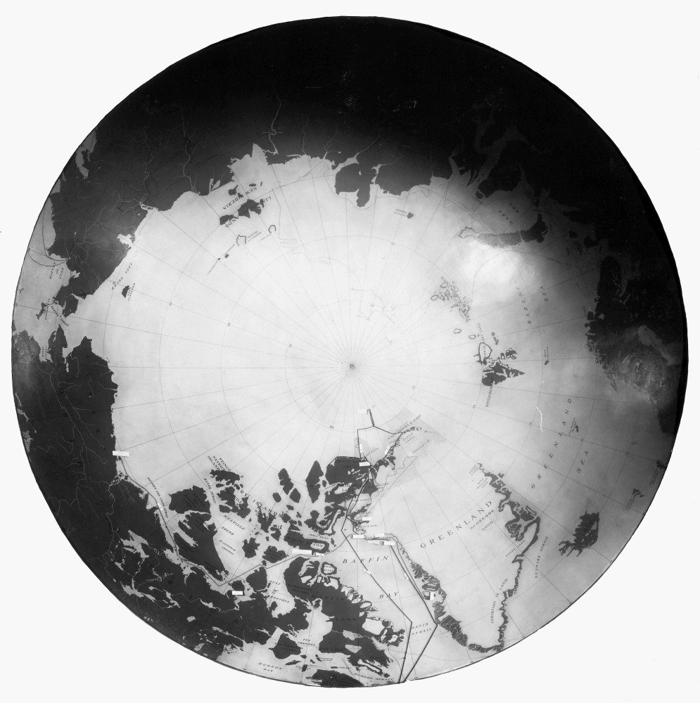 North Pole Chart. /Nchart Of The North Pole Region. Poster Print by ...