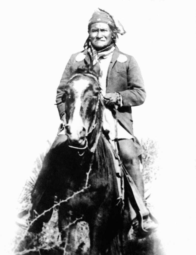 Geronimo (1829-1909). /Namerican Apache Leader. Photographed In 1886 ...