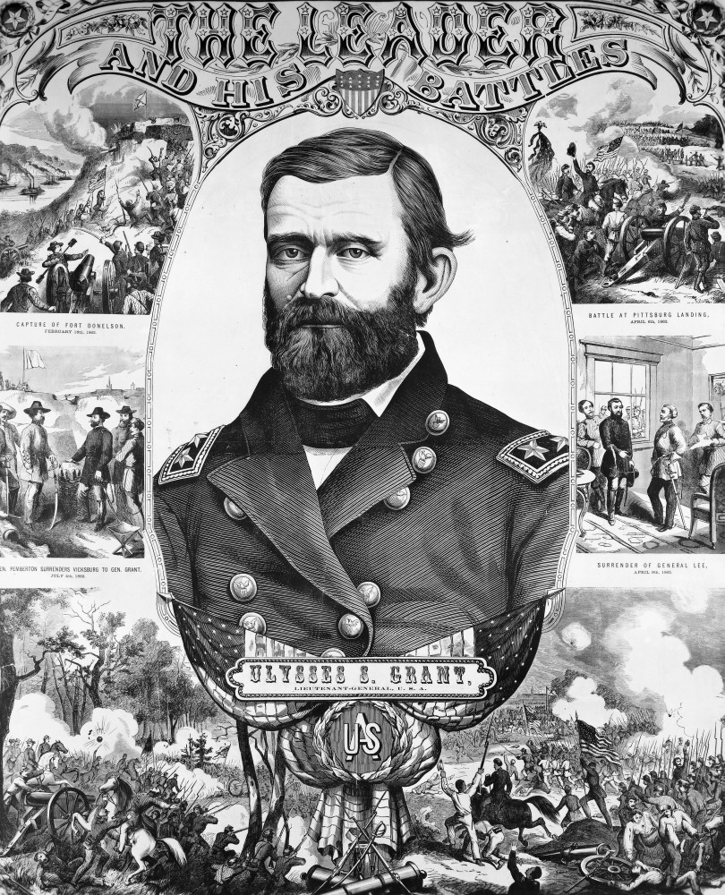 Ulysses S. Grant /N(1822-1885). Eighteenth President Of The United ...