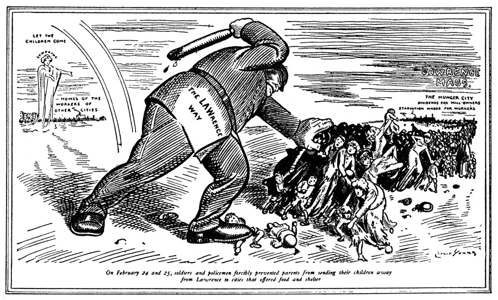 Lawrence Strike, 1912. /Ncartoon, 1912, By Art Young On The Lawrence ...